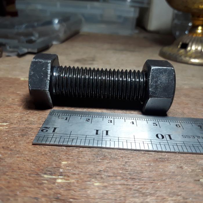 Jual BAUT BAJA M18 X 55 FULL DRAT / BAUT MUR HTB 8.8 M18X55 FULL DRAT ...