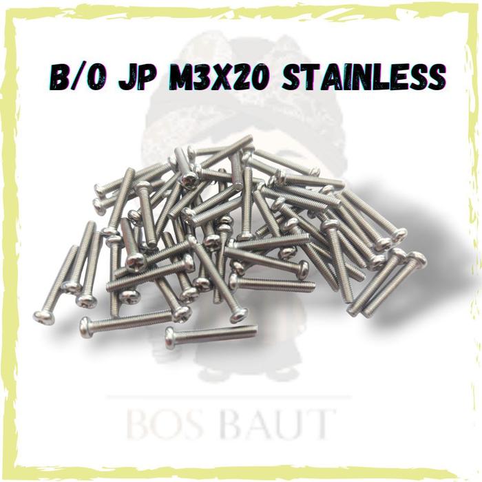 Jual Baut JP Stainless M3x20 - Kota Surabaya - Bos Baut | Tokopedia