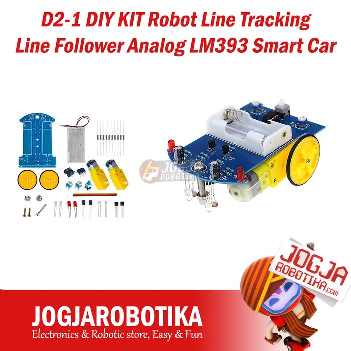 Jual D2-1 DIY KIT Robot Line Tracking Line Follower Analog LM393 Smart ...