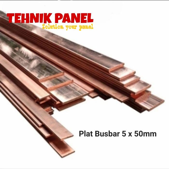 Jual Busbar Plat Tembaga 5 x 50mm 40cm / Busbar Tembaga T5mm x L5cm ...