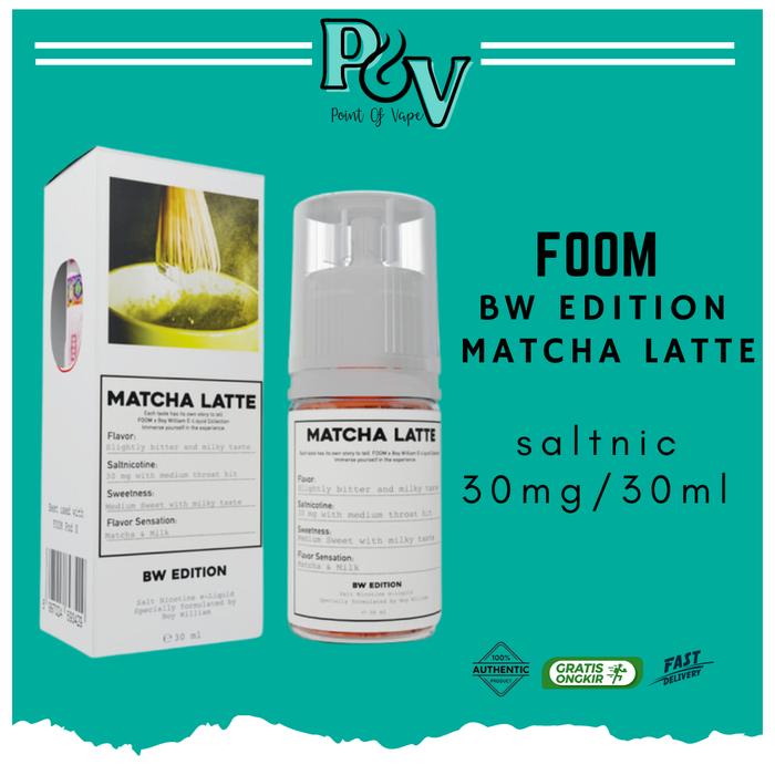 Jual FOOM BW EDITION Matcha Latte Saltnic 30mg 30ml - Kota Depok ...