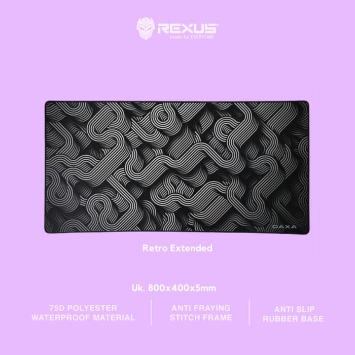 Jual Rexus Daxa Retro Cloth Mousepad Gaming XL Mouse Pad Deskmat ...