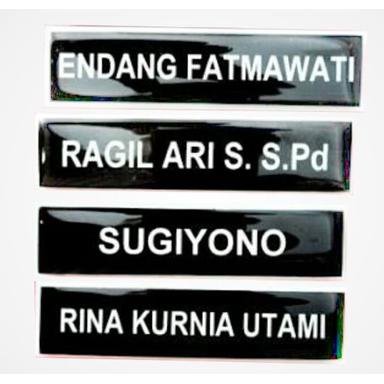 Jual Nama Dada | Name Tag | Papan Nama - CNC Grafir MAGNET + COATING ...