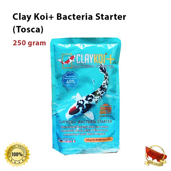 Jual Clay Koi Plus Bacteria Starter Penjernih Air ClayKoi Tosca 250gram ...