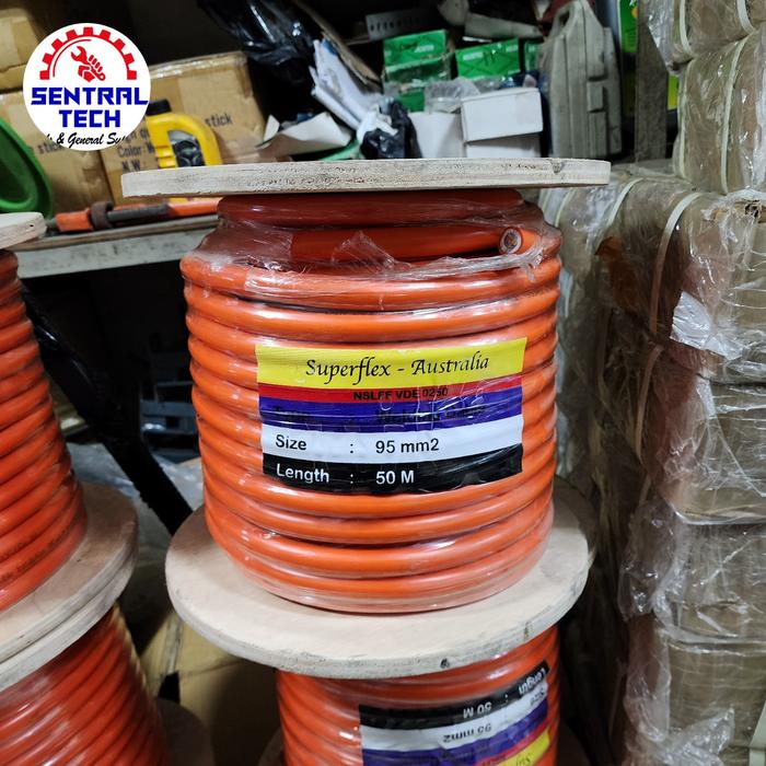 Jual KABEL LAS SUPERFLEX 95MM ORANGE / WELDING CABLE SUPERFLEX 95MM ...