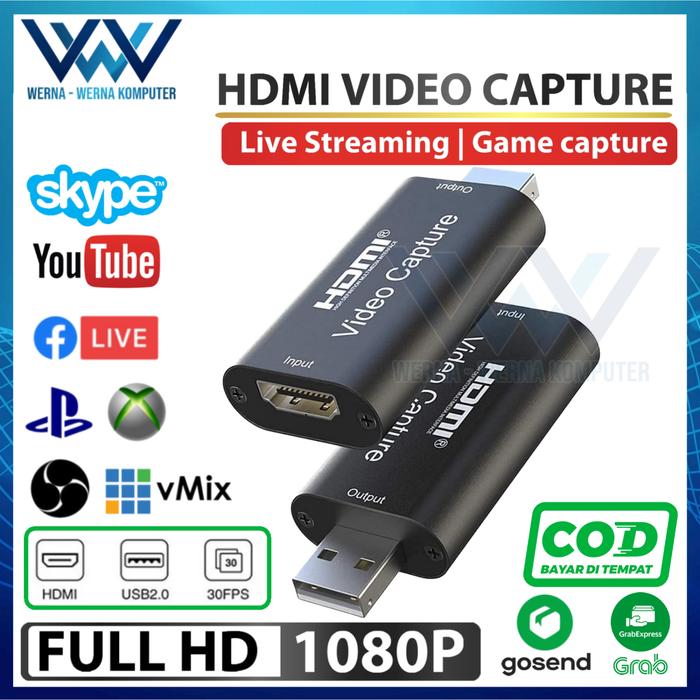 Jual USB to HDMI Mini Video Card Capture Grabber 1080P full HD HDMI ...