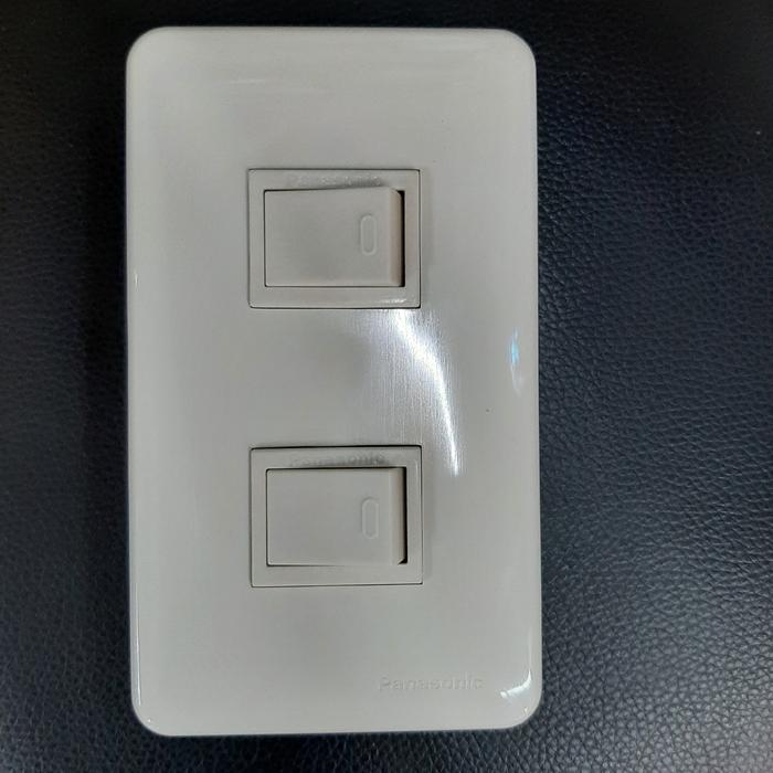 Jual Grid Switch 2 Gang / Grid Switch 2 Gang 2 Mata Panasonic + Inbodus ...