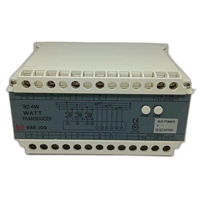 Jual WATT TRANSDUCER 3PHASE 4W 110V/5A 0-1000W 4-20mA DT-34W-H1D EQ RPW ...
