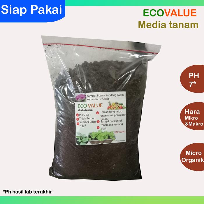 Jual Kompos pupuk kandang ayam Ecovalue siap pakai 2,5 liter - Jakarta ...