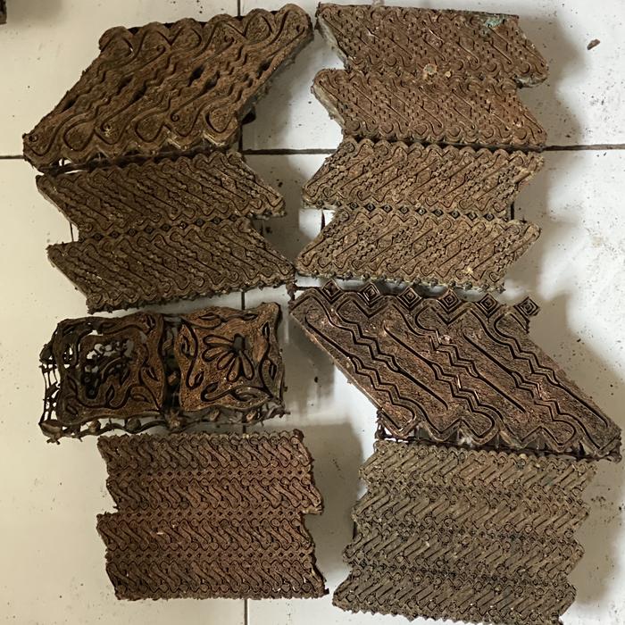 Jual alat cap batik canting cap motif parang medium bahan tembaga ...