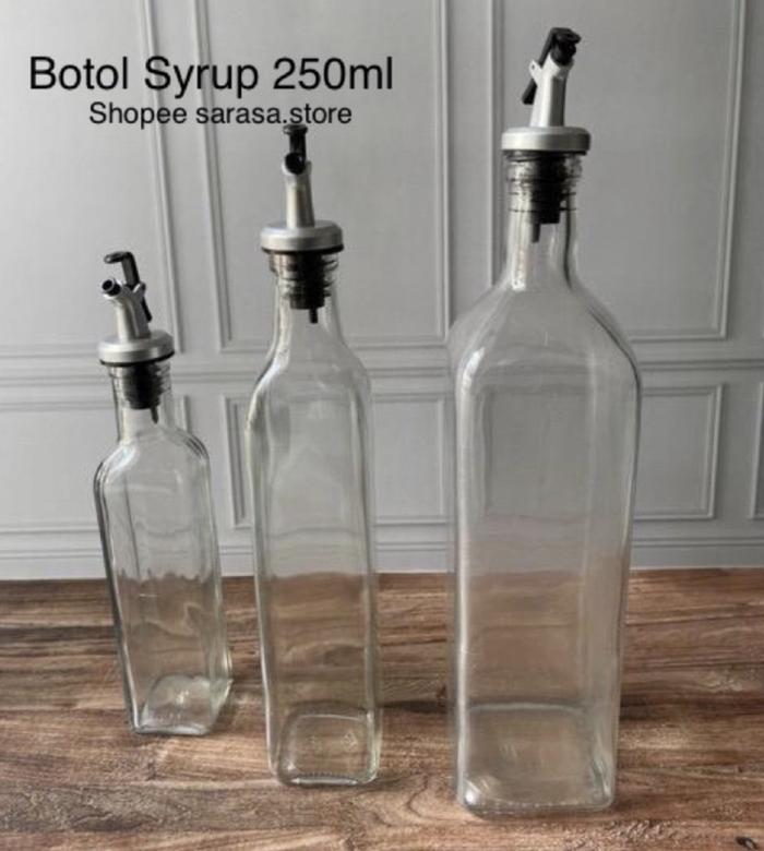 Jual Botol Syrup Kaca Sirup Beling Glass Kemasan Liquid Oil 250ml 250 ml - Jakarta Barat ...