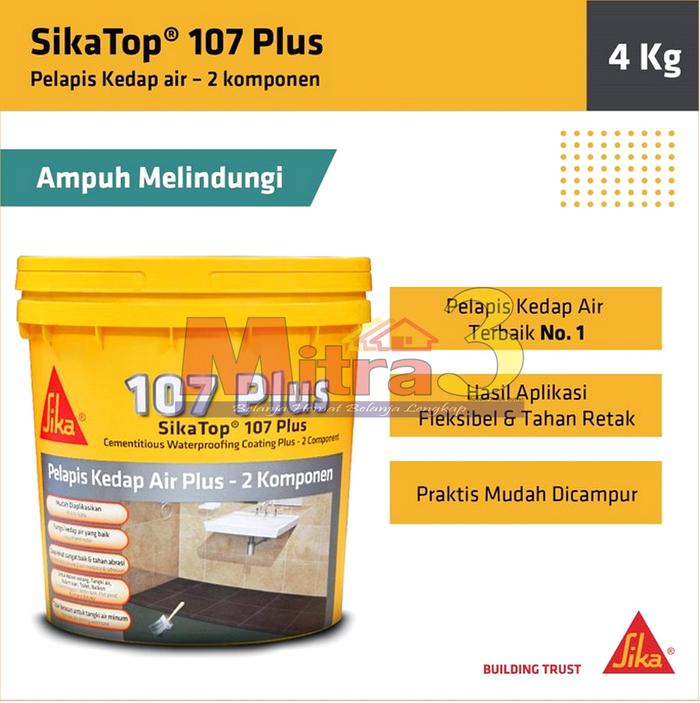 Jual SIKATOP Plus 107 Set 4 KG Semen Waterproofing Anti Bocor Sika Top ...