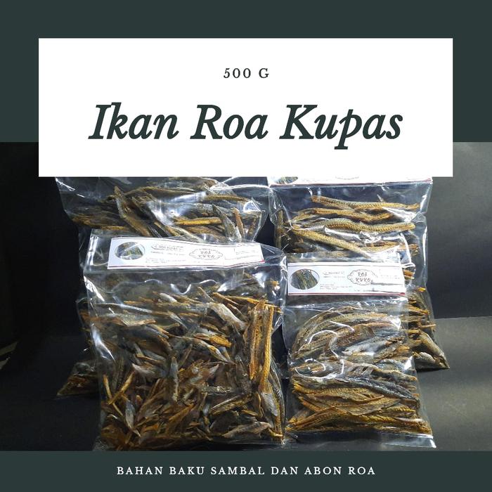 Jual IKAN ROA KUPAS || BAHAN BAKU SAMBAL IKAN ROA ASAP FUFU|| uk 500 gr ...