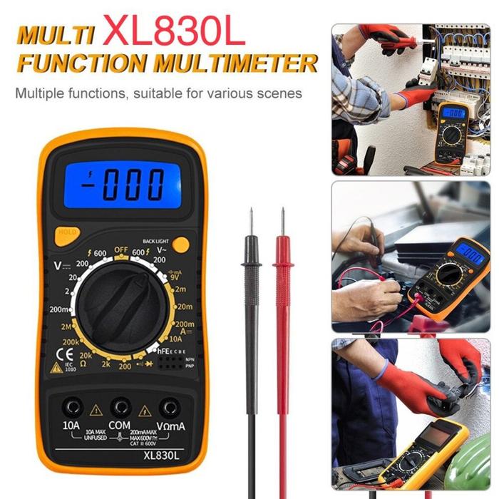Jual Mini Multimeter Avometer XL830L Multitester Avo meter Digital ...