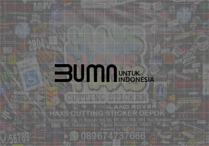 Jual Cutting Sticker Logo BUMN Ukuran 10 Cm 1 Warna Untuk Motor Mobil ...