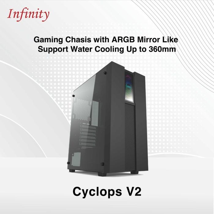 Jual Casing INFINITY CYCLOPS V2 - ATX, mATX Gaming Case - NO FAN ...