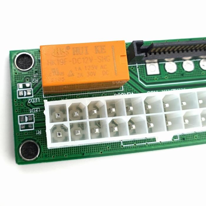 Jual Dual power supply motherboard relay sata for mining double mobo ...