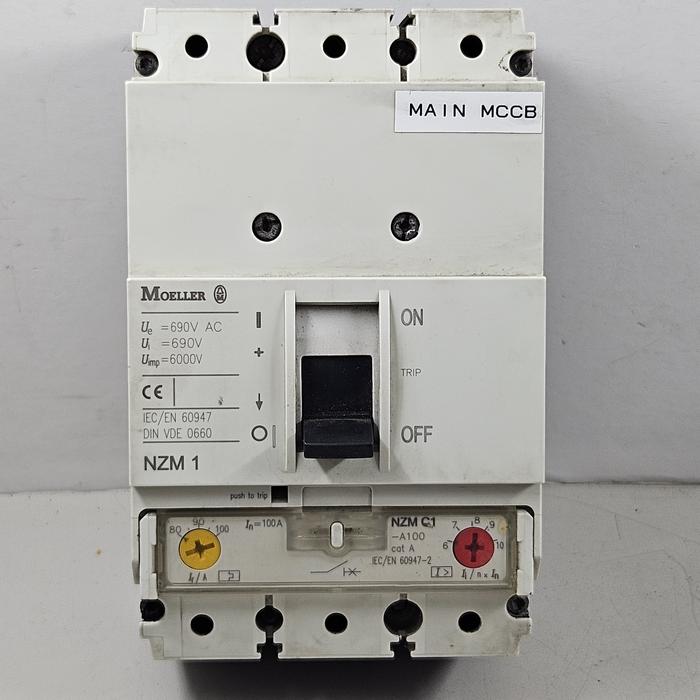 Jual MOELLER NZM1 3P 100A MCB Circuit Breaker NZM1C1 Overload Short ...