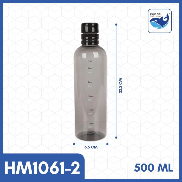 Promo Botol Minum 500 dan 750 ml Warna Transparan BPA Free Water Bottle ...