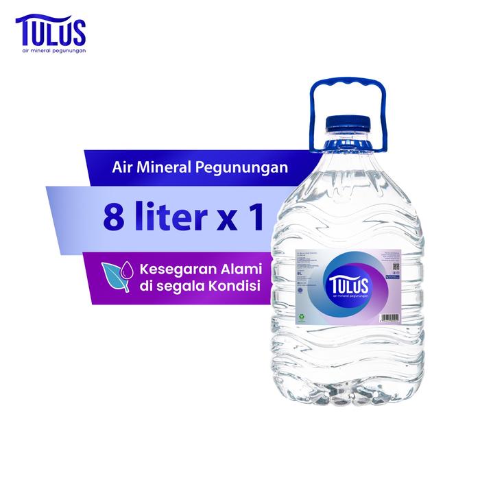 Jual TULUS Mineral Water Galon 8 Liter - Air Mineral pegunungan ...