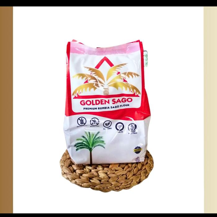 Jual TEPUNG SAGU RUMBIA PREMIUM GOLDEN SAGO 600 GR KEMASAN BARU SAGO ...