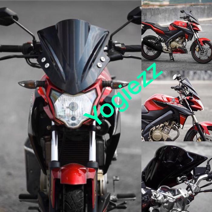 Jual Winshield vixion cb mt25 versys fulsar byson tiger visor flyscreen ...