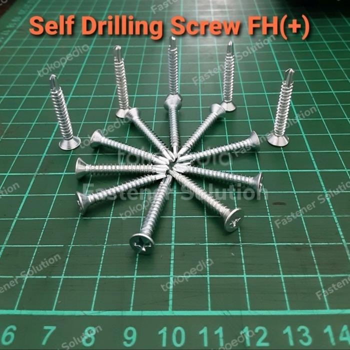 Jual SDS Screw / Skrup 8x38 mm GRC Kalsiboard Fh(+) isi 75 Pcs - Kota ...