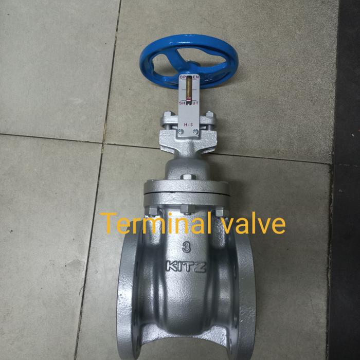 Jual gate valve kitz 3inch/gate valve kitz cast iron jis10k 3inch/fchi ...