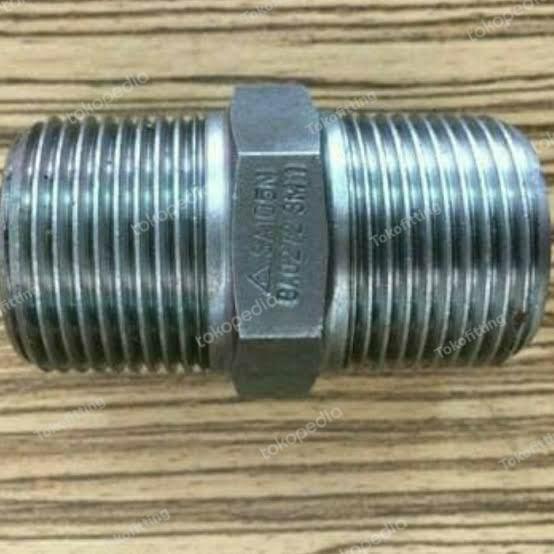 Jual double nipple nepel 2 inch carbon steel baja hitam NPT #3000 psi ...