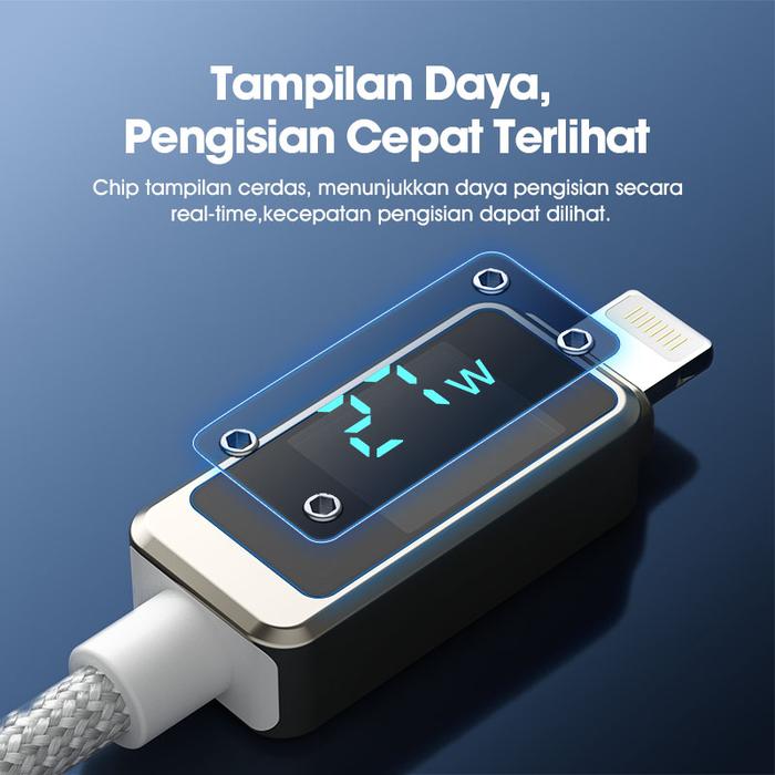 Jual Acome Kabel Data Seri Ai New Lightning Type C 1 Meter Cable Led ...