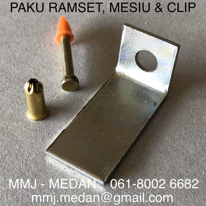 Jual 1 Set Paku Ramset Tembak + Mesiu + Angle Clip - Harga Bersaing ...