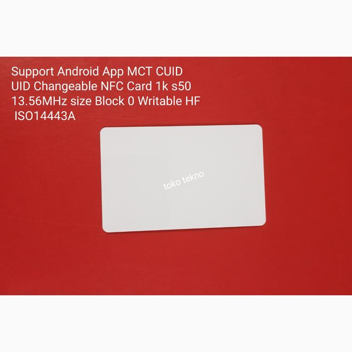 Jual Card 13.56 Mhz NFC Rewritable UID MCT Android Writable Clone Copy ...