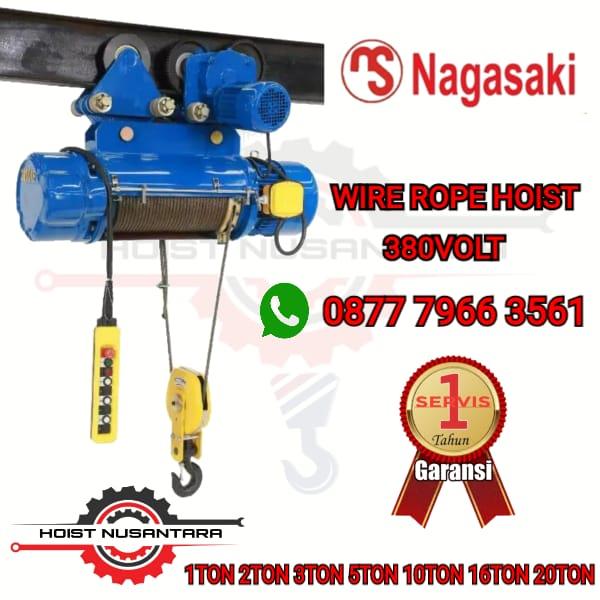Jual ELECTRIC WIRE ROPE HOIST 3 TON X 12 METER NAGASAKI JAPAN - Jakarta ...