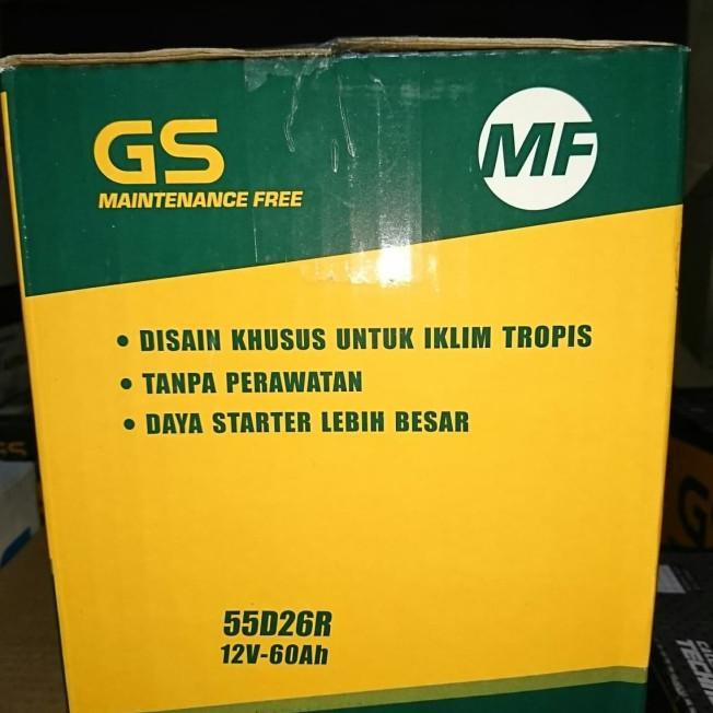 Jual ZL GS MF N50Z 60Ah aki kering mobil kijang izuzu elf colt engkel ...