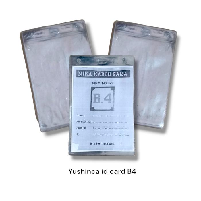 Jual Name Tag Id Card Holder Plastik Mika Kartu Nama B4 - Kota Bandung ...