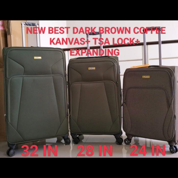 Jual KOPER KAIN PRESIDENT 32 INCHI JUMBO KANVAS RODA 4 PUTAR TSA 180623 ...