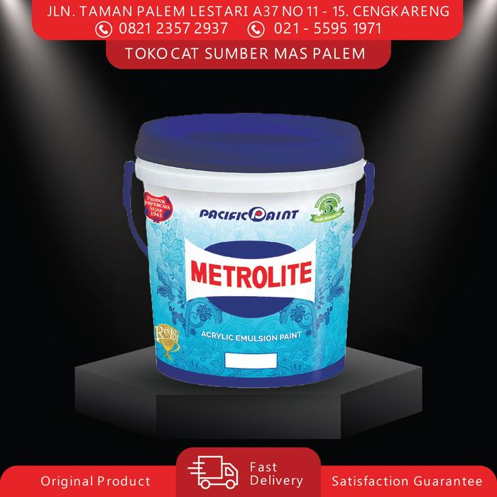 Jual CAT TEMBOK DAN PLAFOND METROLITE WARNA PUTIH KEBIRUAN KEMASAN 16 L ...