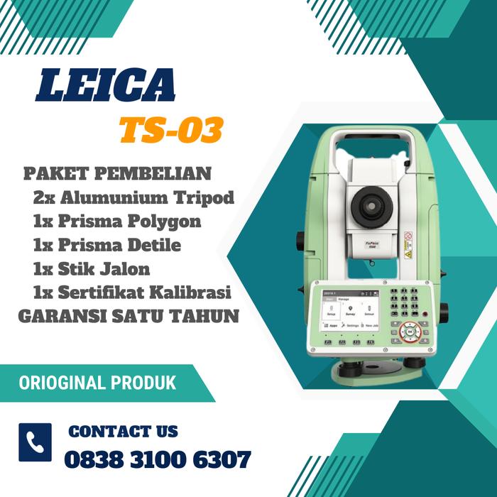 Jual Total Station Leica FlexLine TS03 / Manual Total Station Leica TS03 - Kota Tangerang - PT ...