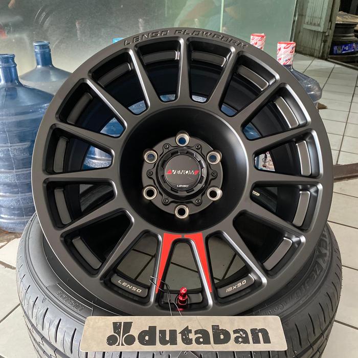 Jual Velg Mobil R18 18x9" 6x139 ET 18 Lenso Venom 8 Matt Black Flow Forming - Kota Surabaya ...