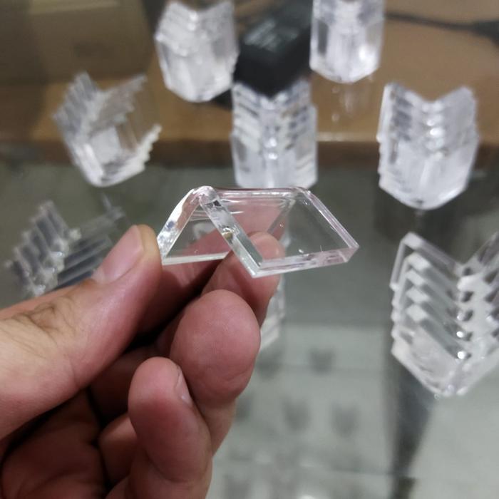 Jual Siku Akrilik Acrylic Mika 5x5cm 5mm pakai bahan MC-potong laser ...