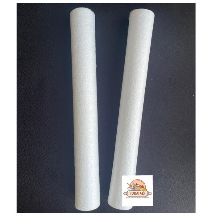 Jual Styrofoam Gabus Pilar diameter 4cm tinggi 30cm tabung bulat dummy ...
