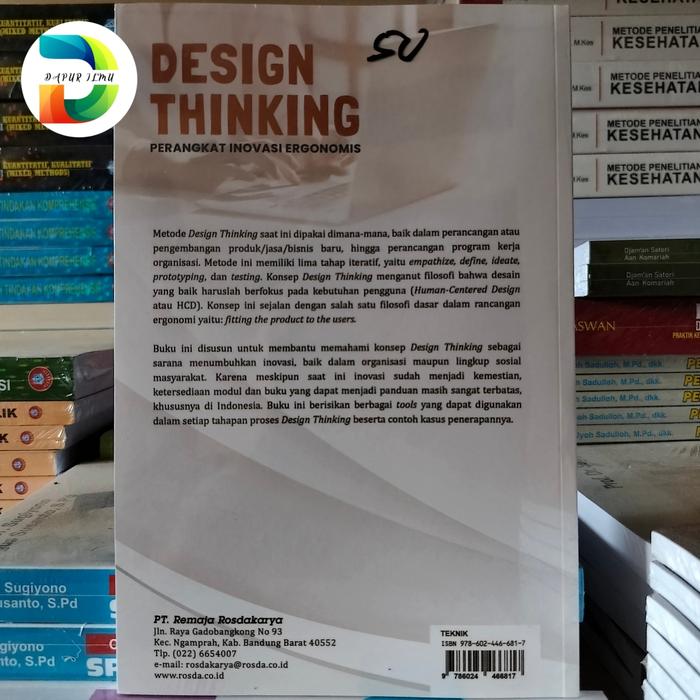 Jual Buku Design Thinking Perangkat Inovasi Ergonomis Di Seller Owl ...