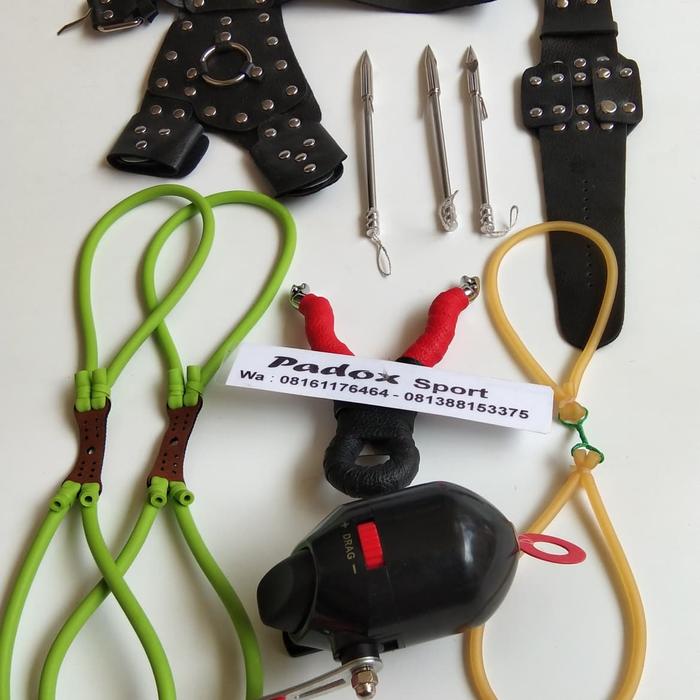 Jual padox katapel ikan set komplit slingshot fishing ketapel ikan ...