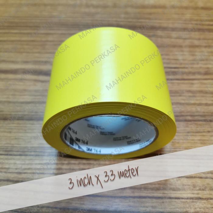 Jual 3M 764 Floor Marking Tape Lakban Lantai Yellow 3inch x 33meter - Kota Tangerang - Mahaindo ...