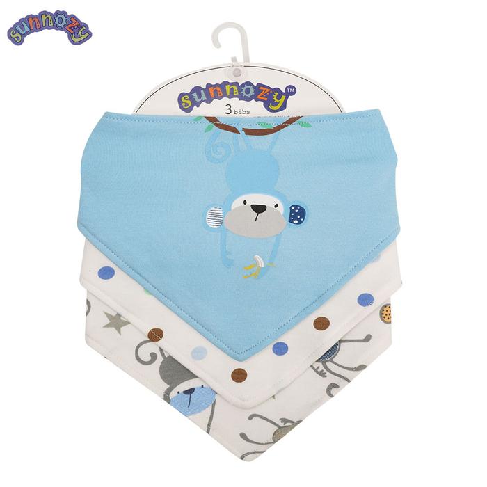 Jual 3in1 Triangle Bib Set / Bib Segitiga / Baby Slabber Di Seller Yama ...