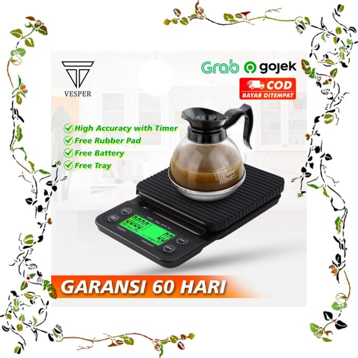 Jual Drip scale timbangan kopi digital coffee drip scale V60 with timer ...
