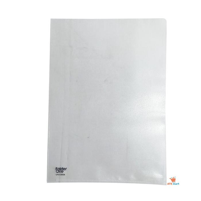 Jual FOLDER ONE - Map L Clear Sleeve Holder F4 CPP Kulit Jeruk - Lusin ...