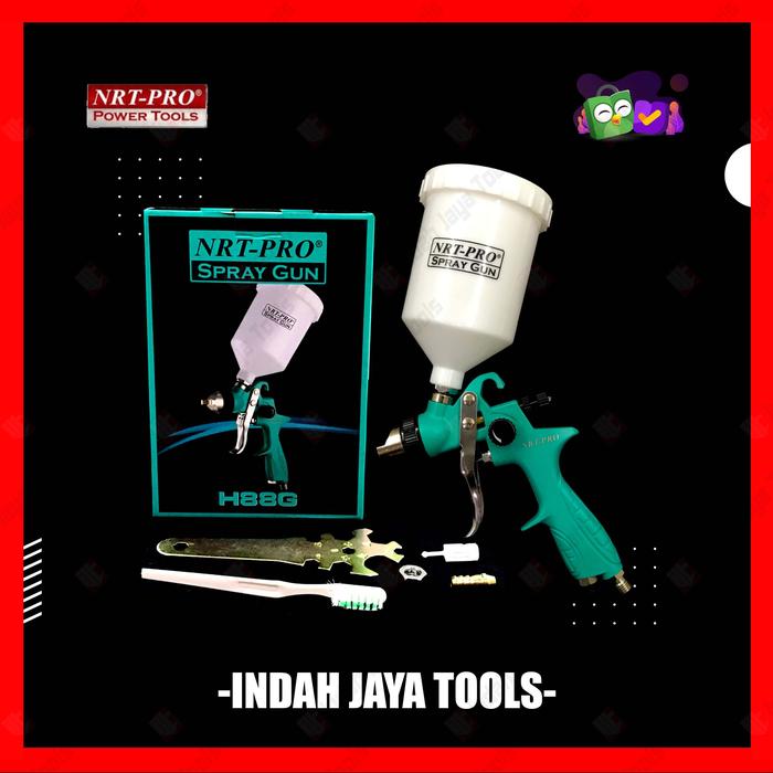 Jual NRT-PRO H88G Spray Gun HVLP 600mL Tabung Atas - Alat Semprot Cat ...