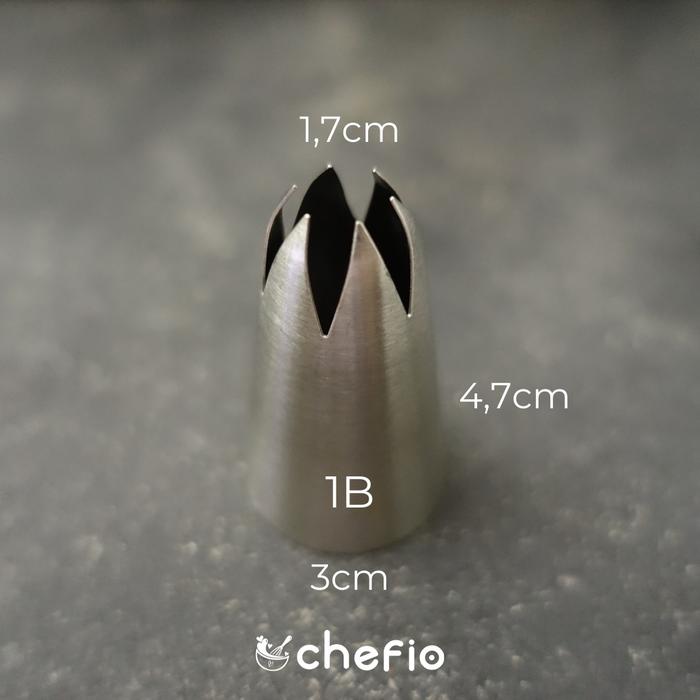 Jual Chefio Spuit Stainless / Spuit Buttercream Stainless - Tip 3A ...