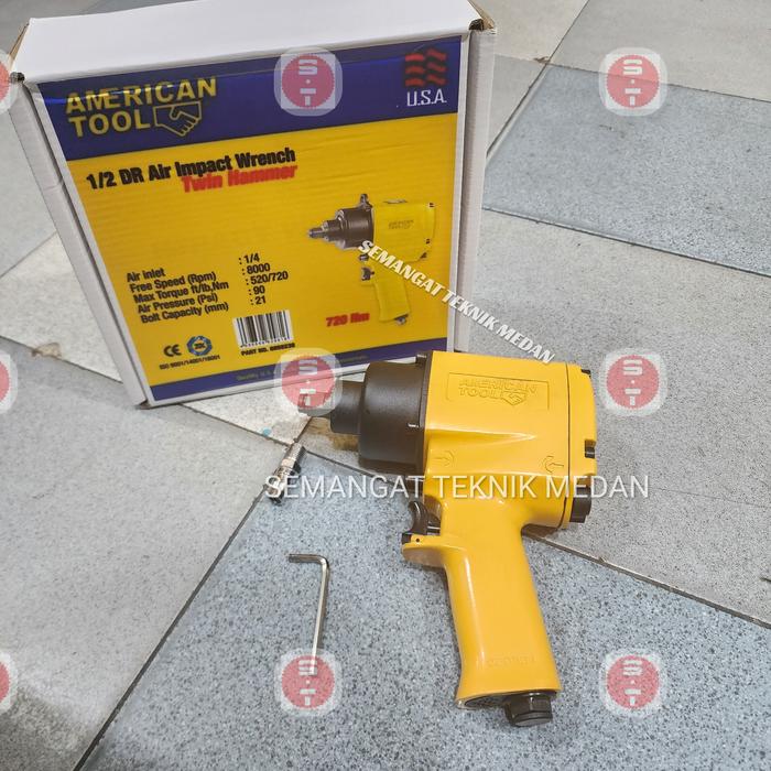 Jual AIR IMPACT WRENCH TWIN HAMMER BUKA RODA BAN SOCK 1/2" AMERICAN ...